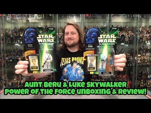 Aunt Beru & Luke Skywalker Power of the Force Unboxing & Review!