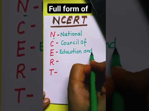#full form of NCERT....