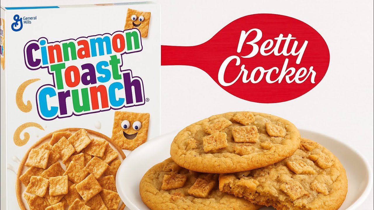 Cinnamon Toast Crunch Cookies 🍪 | Easy 3 Steps + Fun History Short