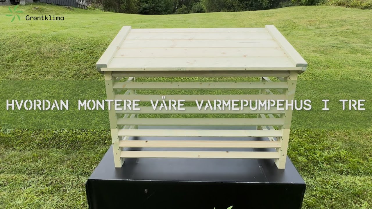 Varmepumpehus, "C003B", standard ubehandlet, impregnert treverk ...