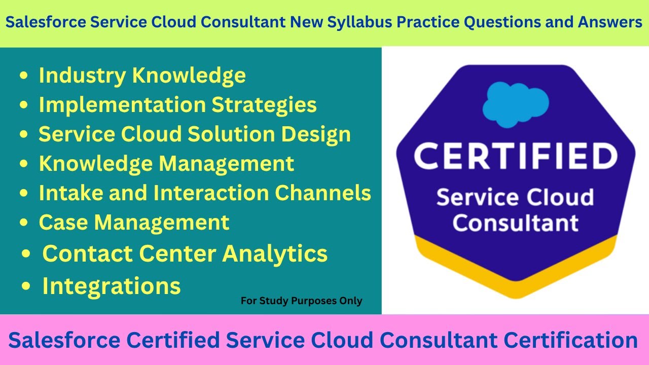 Salesforce Service Cloud Consultant Questions and Answers (Pass in 2026)