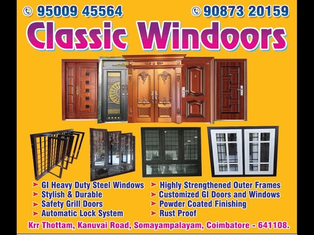 GI Steel Window - Stainless Steel Windows Manufacturer from Coimbatore