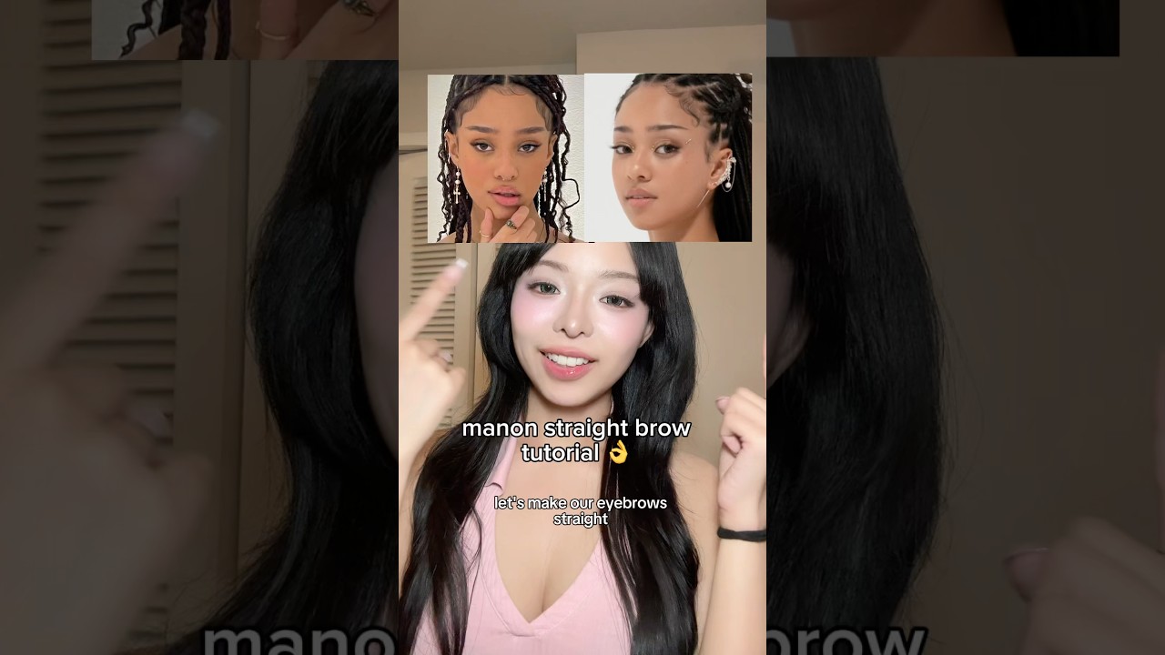 Katseye Manon straight brow tutorial 👌