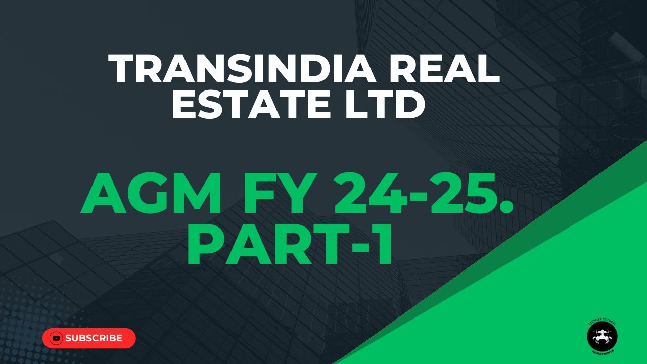 Transindia Real Estate Ltd AGM FY 24-25