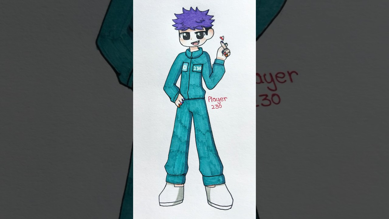 Drawing squid game S2 characters🦑✨// #shorts #squidgame #jasmeencreativity oi sub now!🫵😎🫧✨