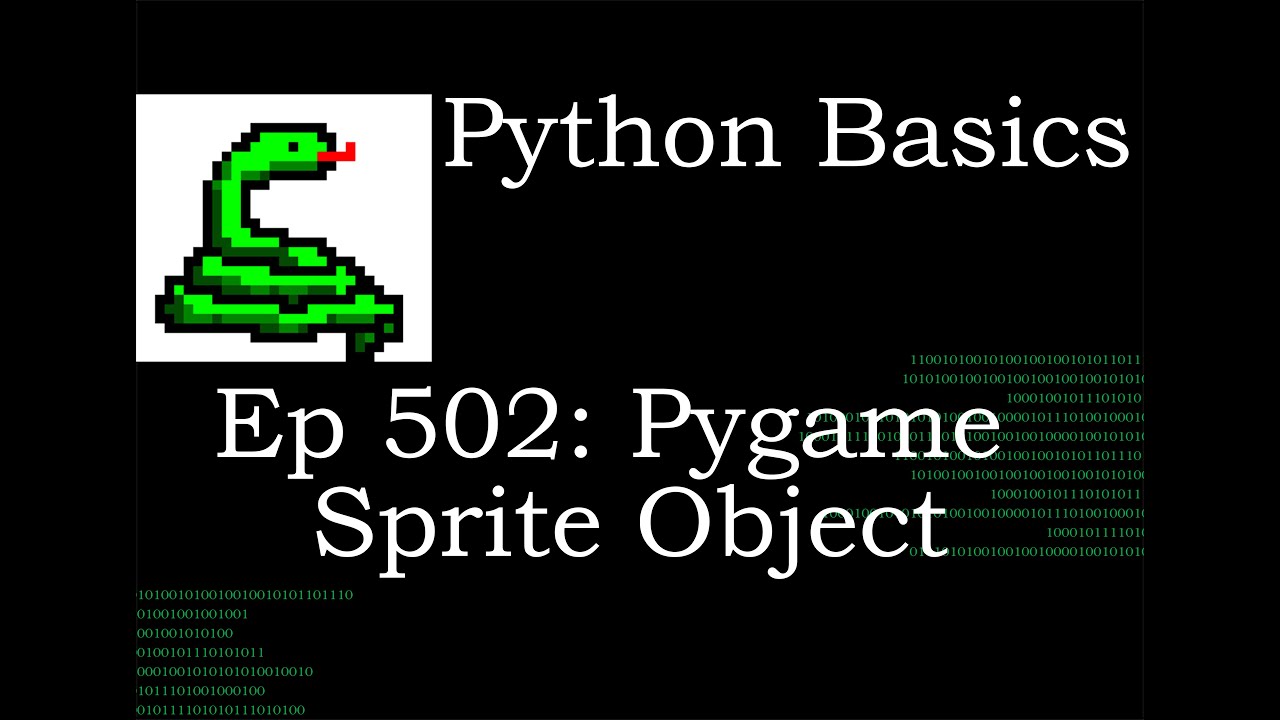 Python Basics Pygame Sprite Object