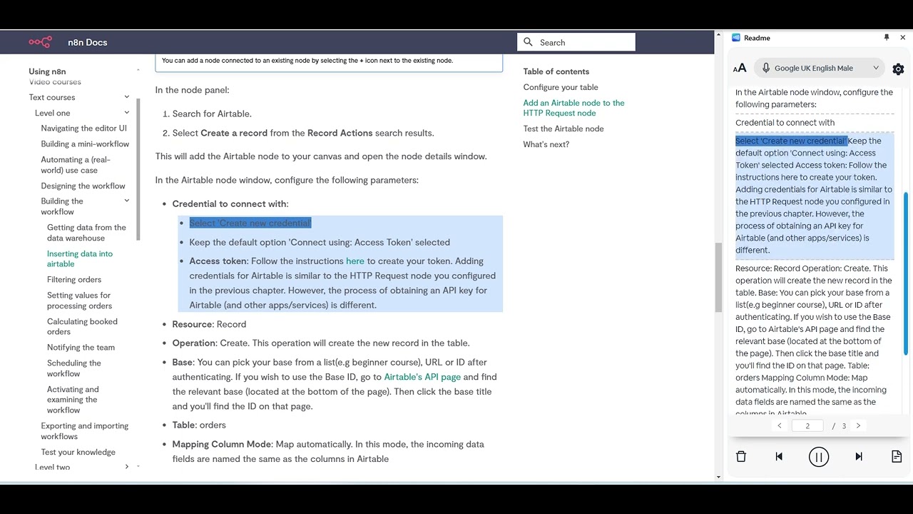 N8N Inserting data into Airtable