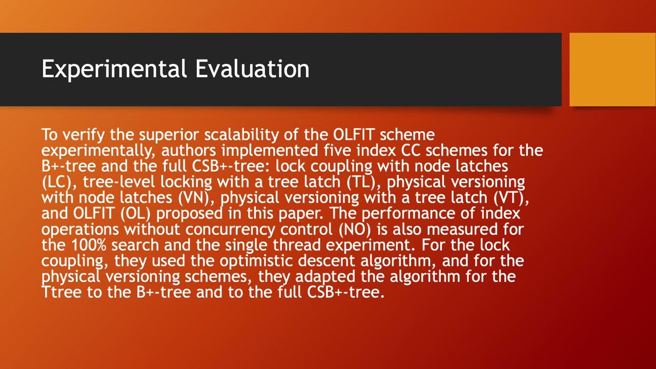 P21 | Cache-Conscious CC of Main-Memory Indexes on Shared-Memory Multiprocessor Systems