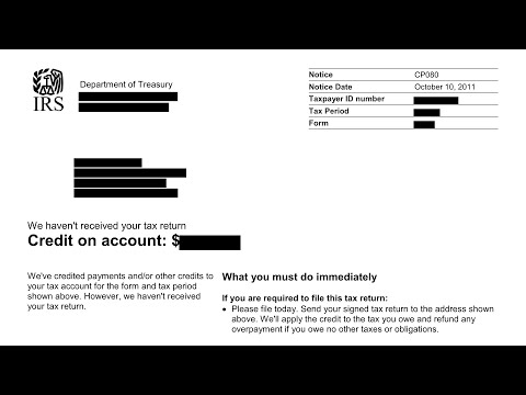 How to Understand Your CP080 Notice (Unfiled Tax Return – Credit on Account)