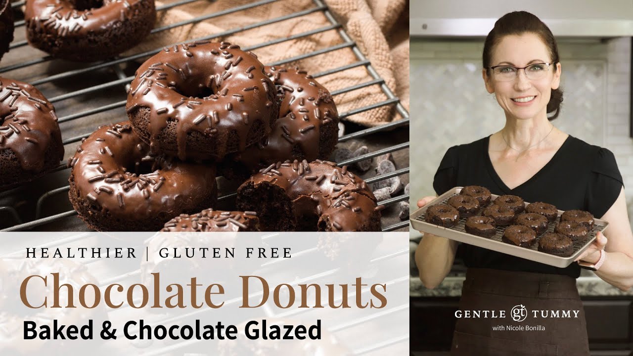 Best Light & Fluffy Gluten-Free Baked Chocolate Glazed Donuts
