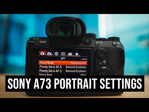 Sony A7 III: Portrait photography settings (ILCE7M3B.CEC)