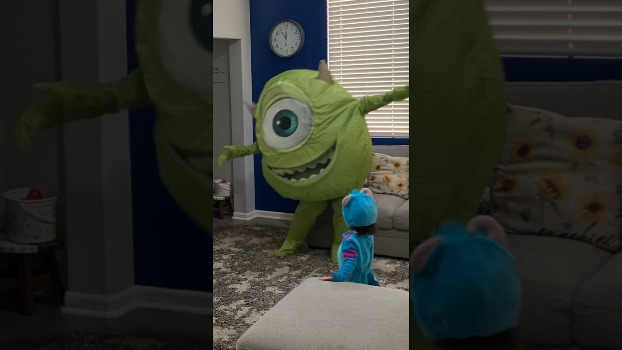 Mike Wazowski and Baby Sulley #monstersinc #costume #halloween #Mike #Sulley #ok #monster #2023