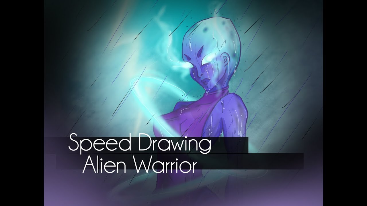 Speed drawing - Alien warrior