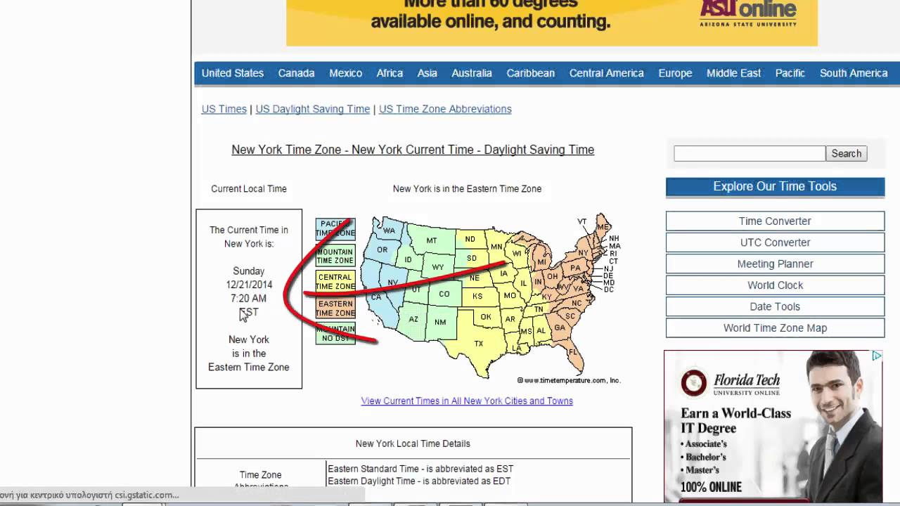 time zone map usa