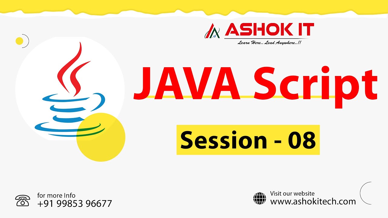 JAVA SCRIPT | Session - 08| Ashok IT.
