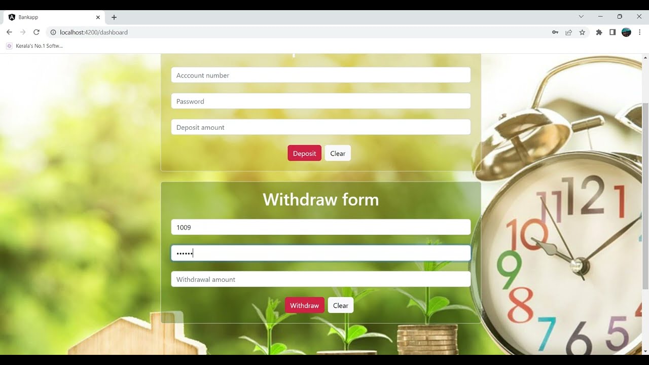 Bank Application |  Angular Project | Node | Mongodb
