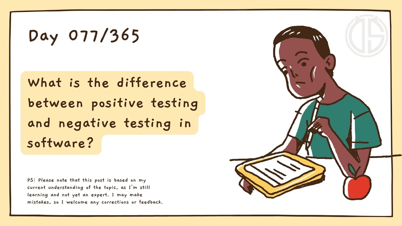 What is the difference between positive testing and negative testing in software?