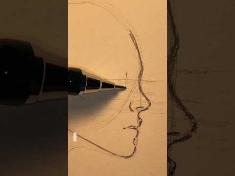 are u struggling to draw a side profile? #shorts