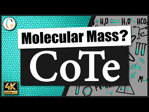 How to find the molecular mass of CoTe (Cobalt (II) Telluride)