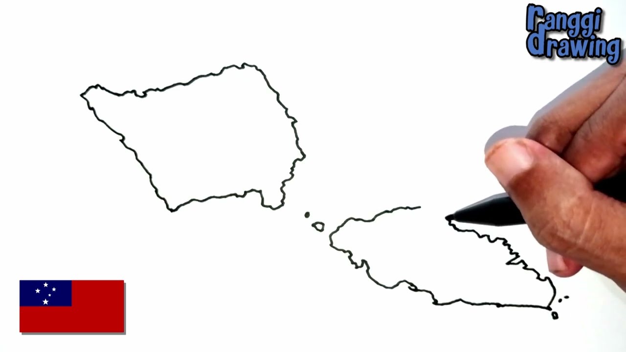 How to Draw Map of Samoa