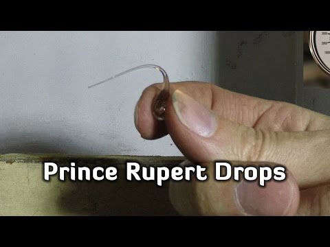 Watch a Hydraulic Press Take On Prince Rupert's Drop