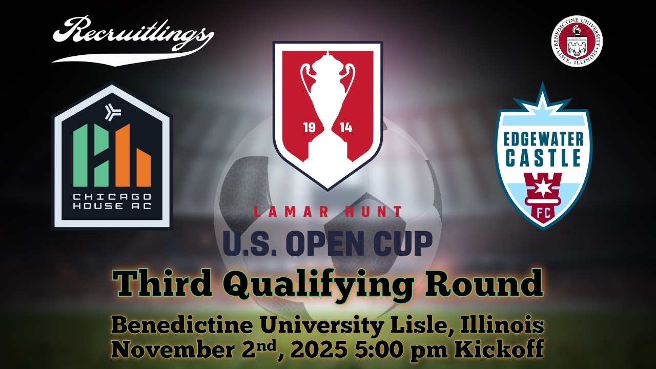 US Open Cup Soccer Chicago House AC vs Edgewater Castle FC  Third Qualifying Round 11 2 2025 #soccer