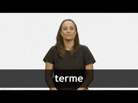 English Translation of “TERME” | Collins French-English Dictionary