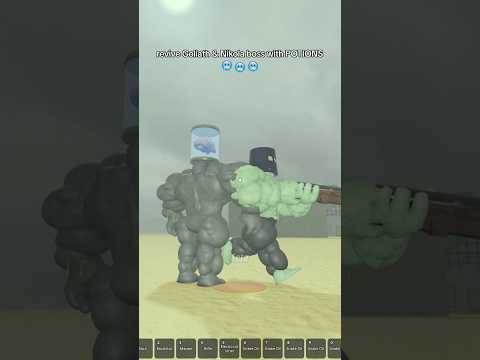 revive Goliath Boss & Nikola Tesla with potions in dead rails #roblox #deadrails