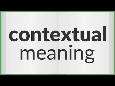 Contextual | meaning of Contextual