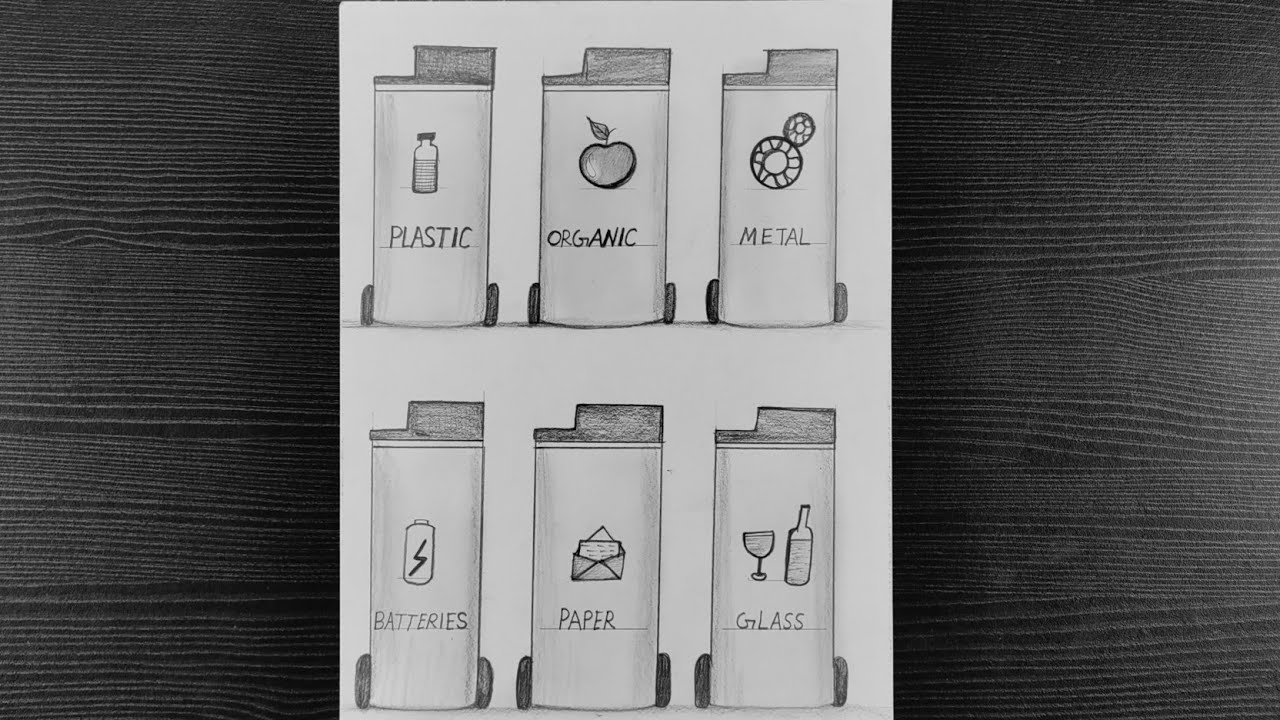Poster Drawing Of Waste Management How To Draw Waste Segregation Poster ...