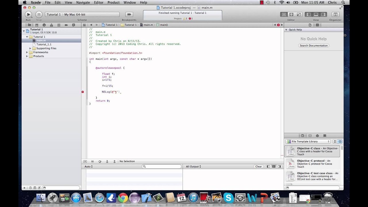 Objective-C Programming Tutorial 4- Type Cast Operator