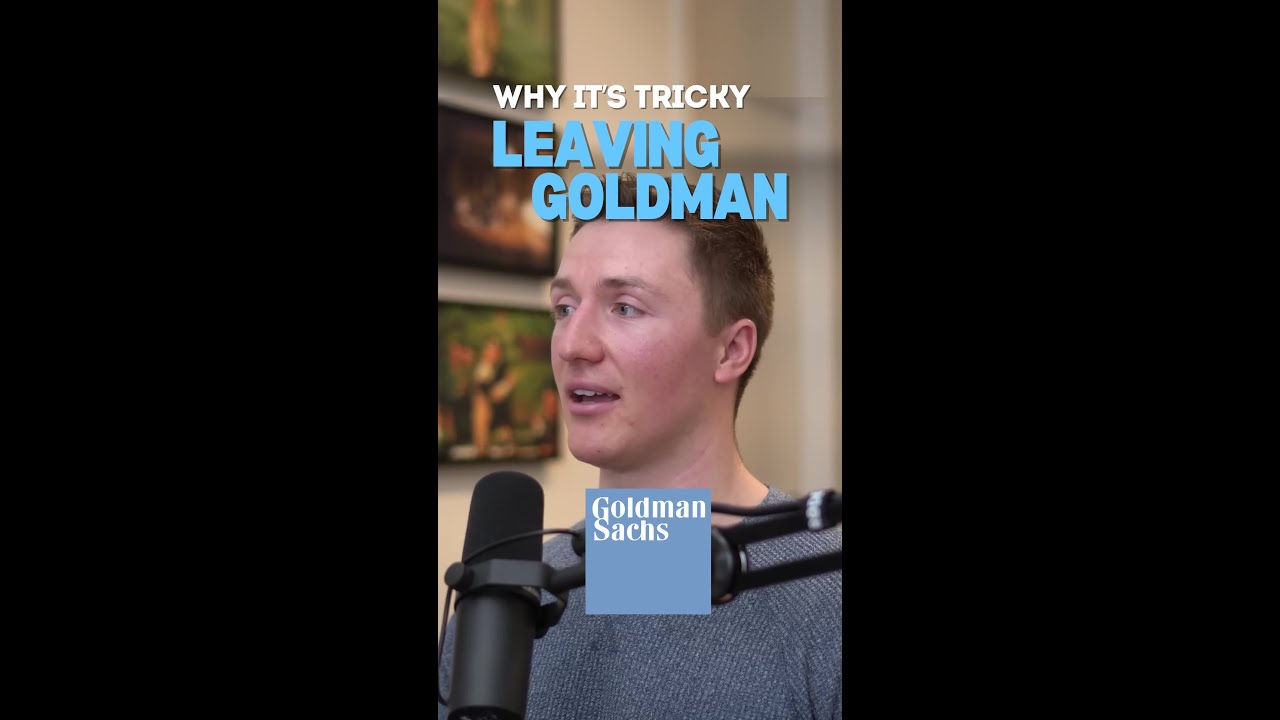 Why leaving Goldman is tricky #shorts