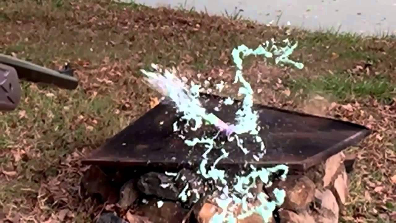 BB gun VS silly string can 1000 FPS