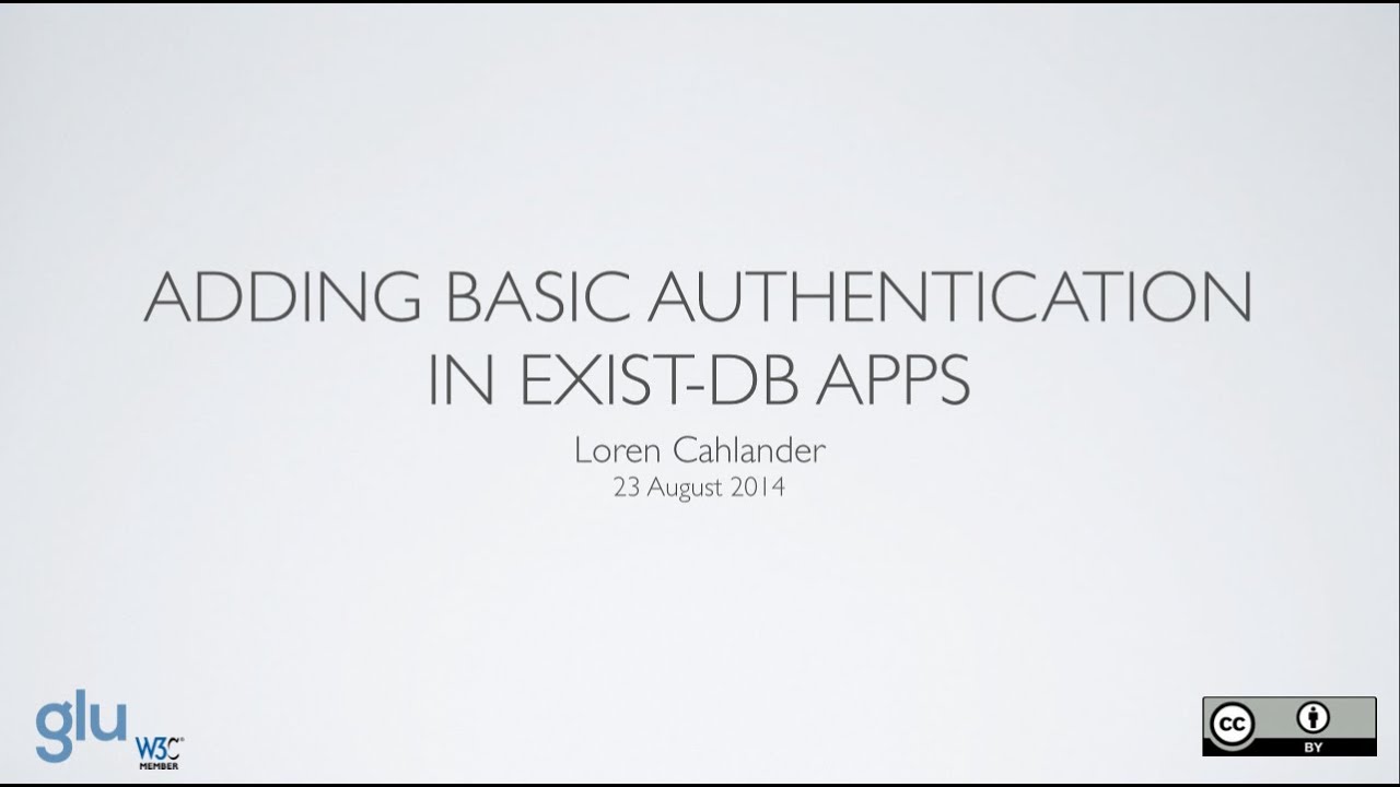 Adding Basic Authentication in eXist-db Apps