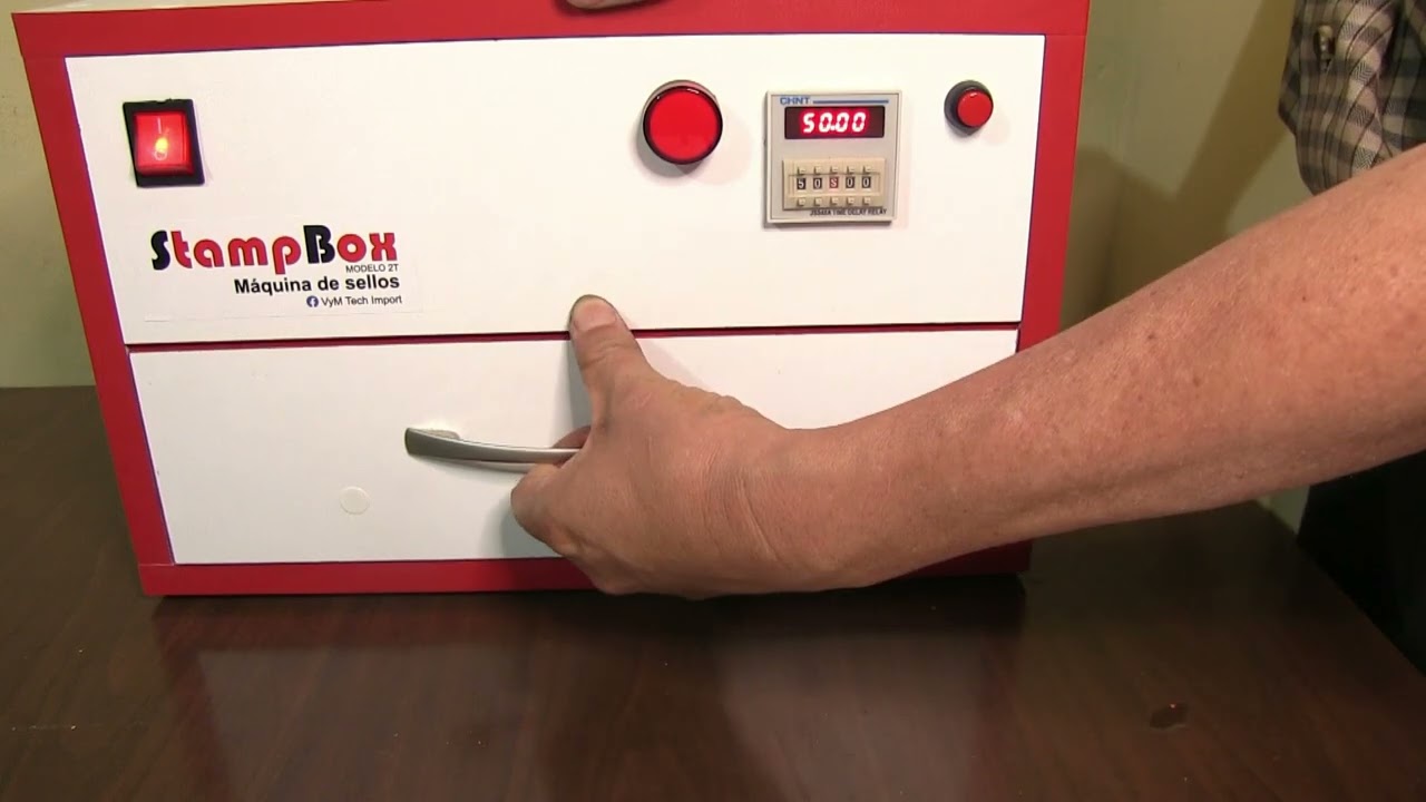 COMO HACER SELLOS DE POLIMERO   MAQUINA DE  SELLOS STAMPBOX  DE 2 TIEMPOS