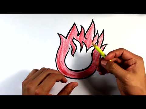 How to Draw Fire - Cartoon - Easy Picture to Draw