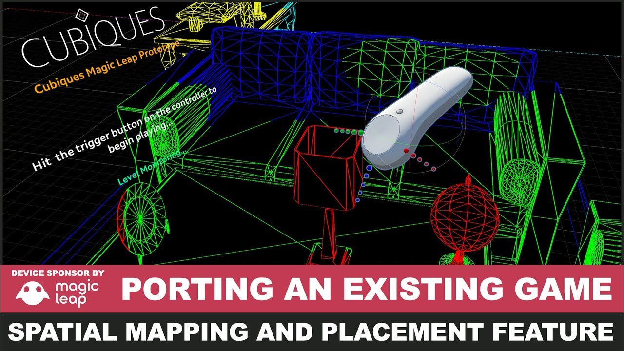 Magic Leap Development with Unity3d - Adding Spatial Mapper, Placement Feature, and Controller