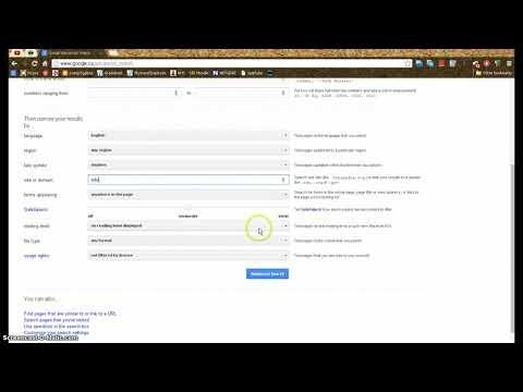 Google Chrome Advanced Search and Image Search
