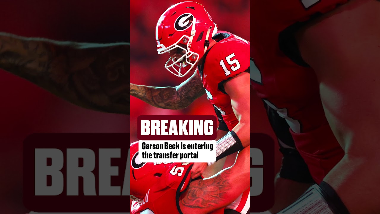 Georgia QB Carson Beck is entering the transfer portal #shorts