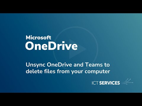 Microsoft OneDrive - Unsync OneDrive and Teams to delete files from your computer