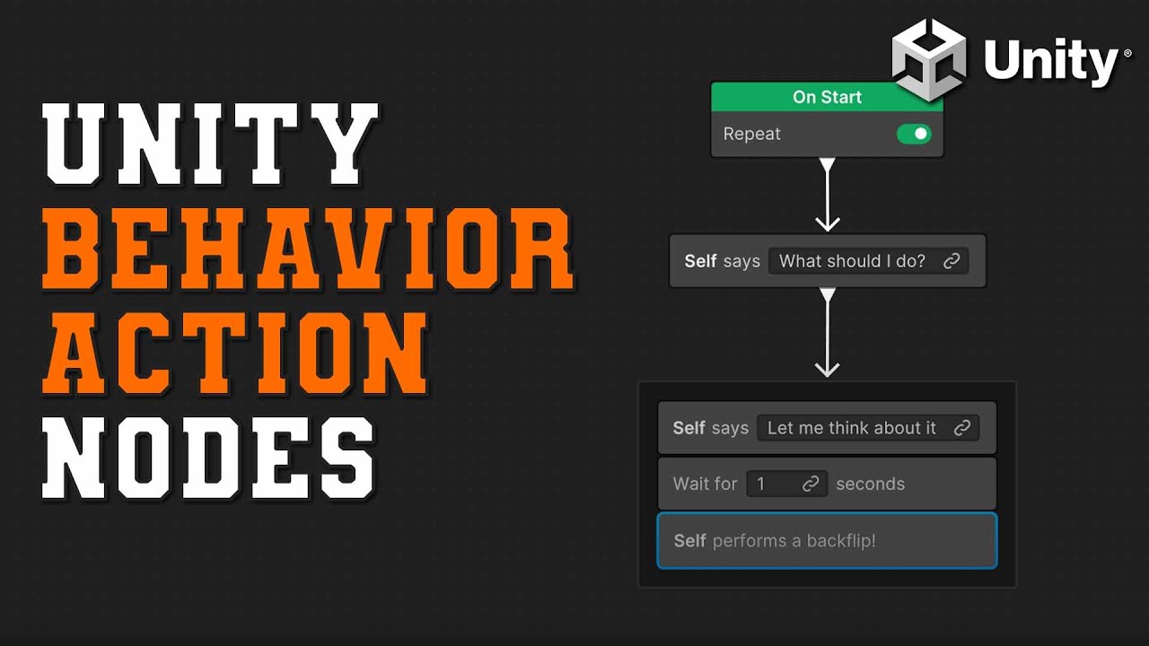 Action Nodes (& Custom Actions) in Unity Behavior | Unity Tutorial