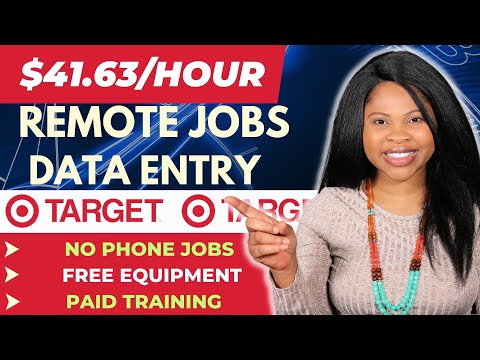$41/Hr Work From Home Jobs 2023: Remote Jobs No Experience With Target, Data Entry (No Phone Jobs)