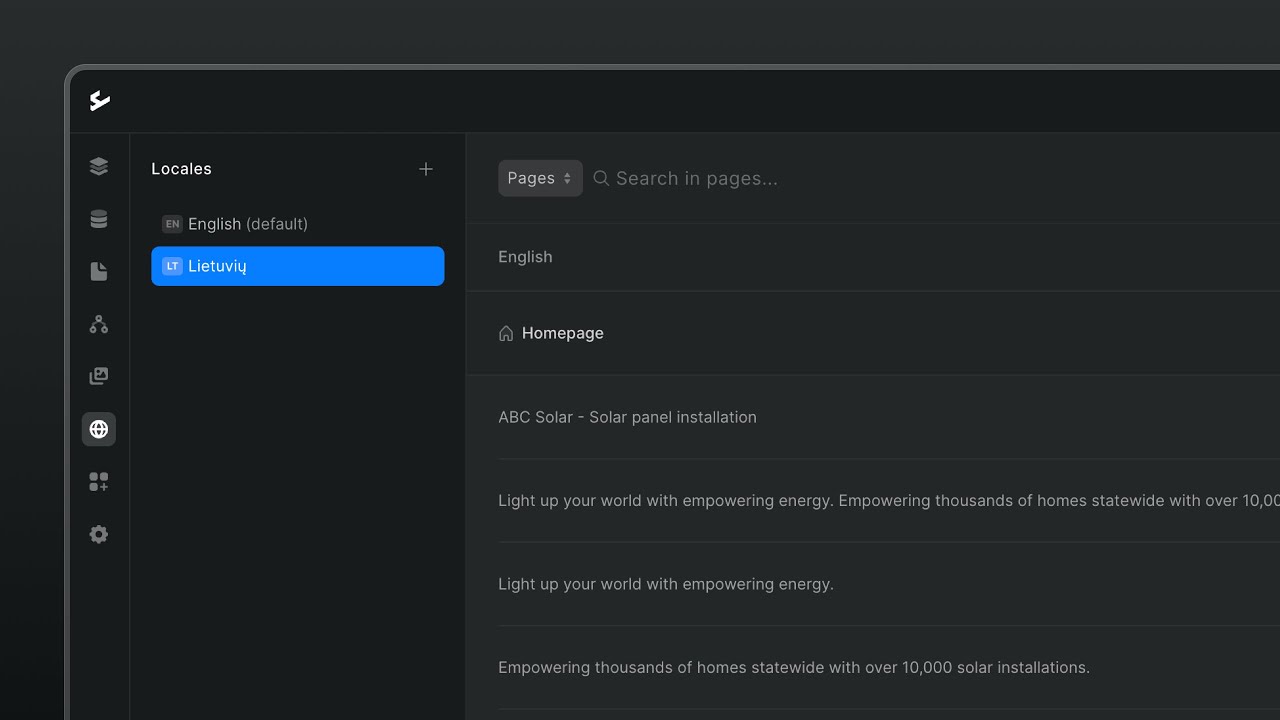 Localization in Ycode