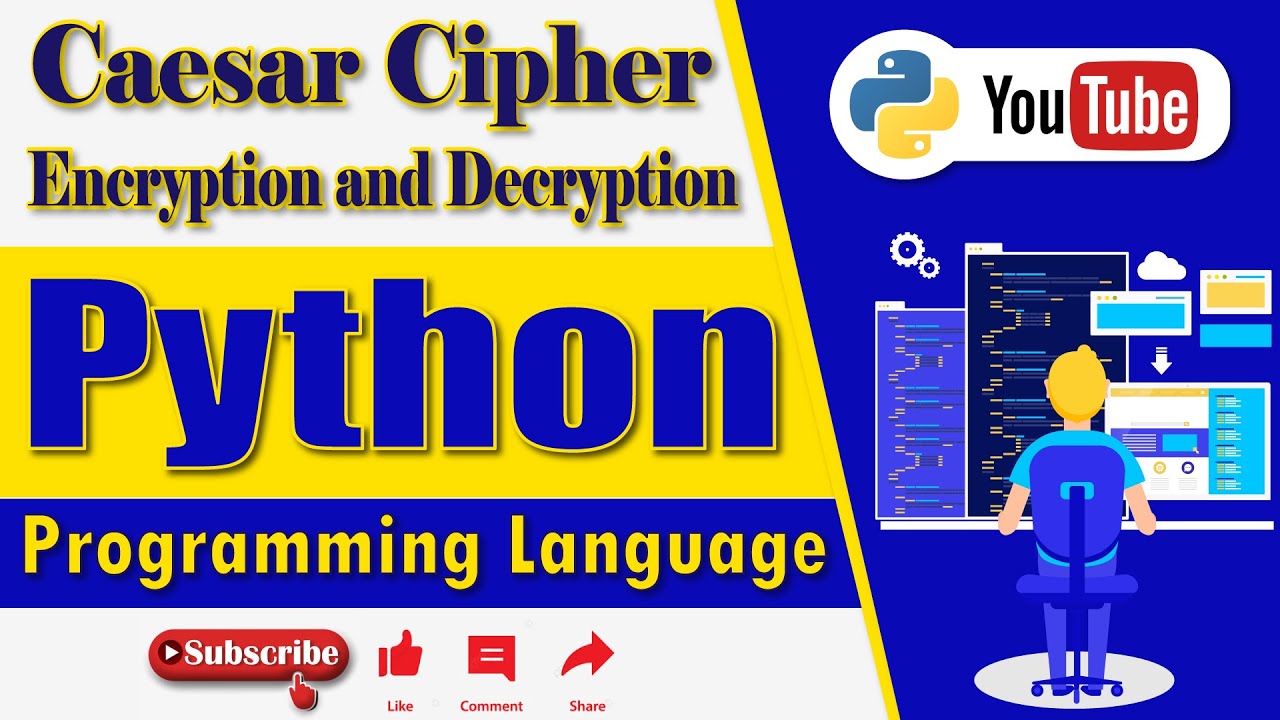 Caesar Cipher Encryption and Decryption in Python(Hindi) | Python for Beginners in Hindi | #YouTube