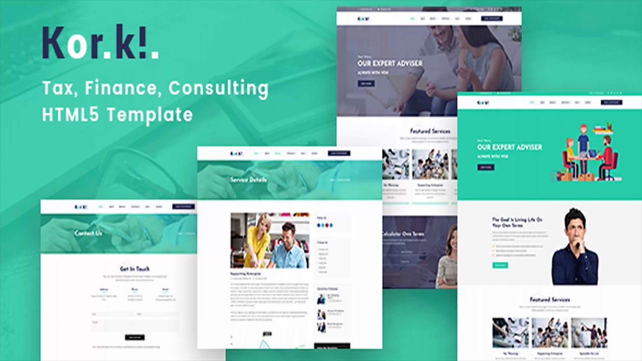 KorKi - Tax & Finance Bootstrap 4 Template | Themeforest Website Templates and Themes