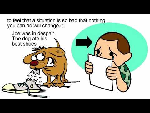 despair meaning | Vocabulary for Kids | Children's Dictionary | Learn English Vocabulary