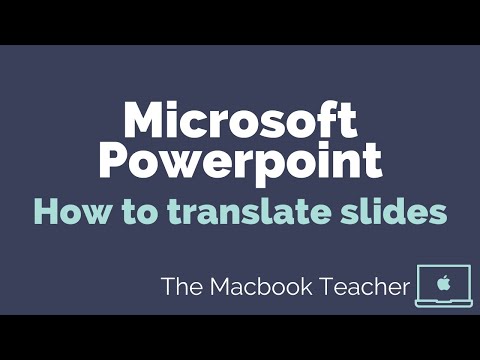 Microsoft Powerpoint - How to translate text on slides