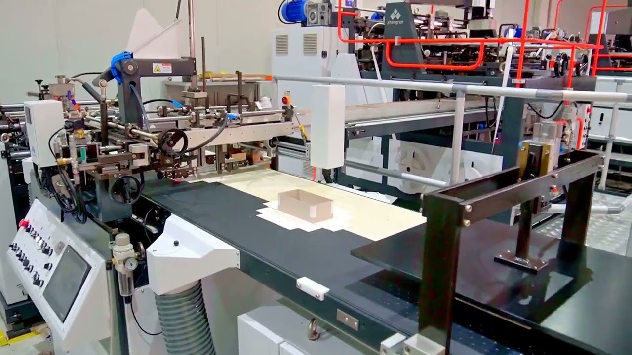 RB6040 Automatic Rigid box making machine #rigidboxmachine #rigidboxmaker #rigidbox