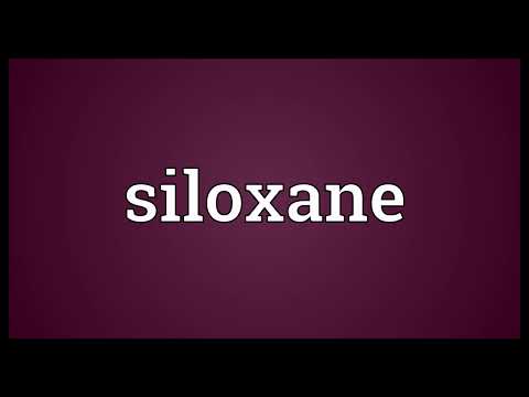 Siloxane Meaning