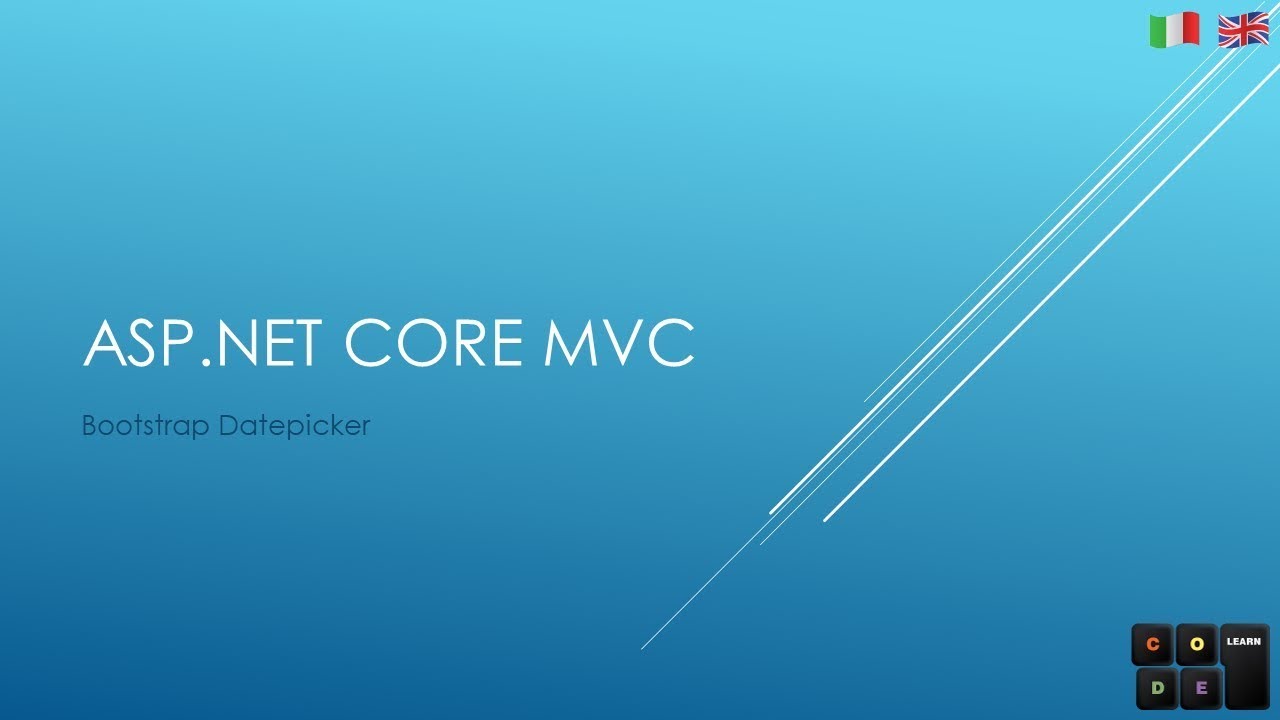 ASP NET MVC CORE BOOTSTRAP DATEPICKER